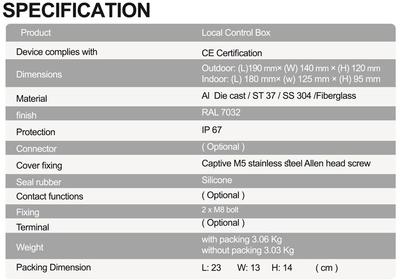 SMP Local Control Box – LCB – smp