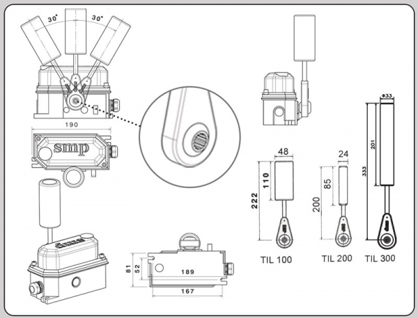 SMP Conveyor Belt Misalignment Switch – TIL 100 – smp